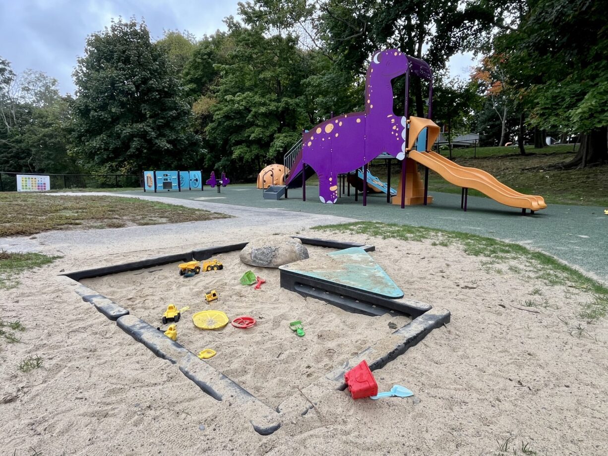 Purple Dinosaur Playground - North and South Rivers Watershed Association